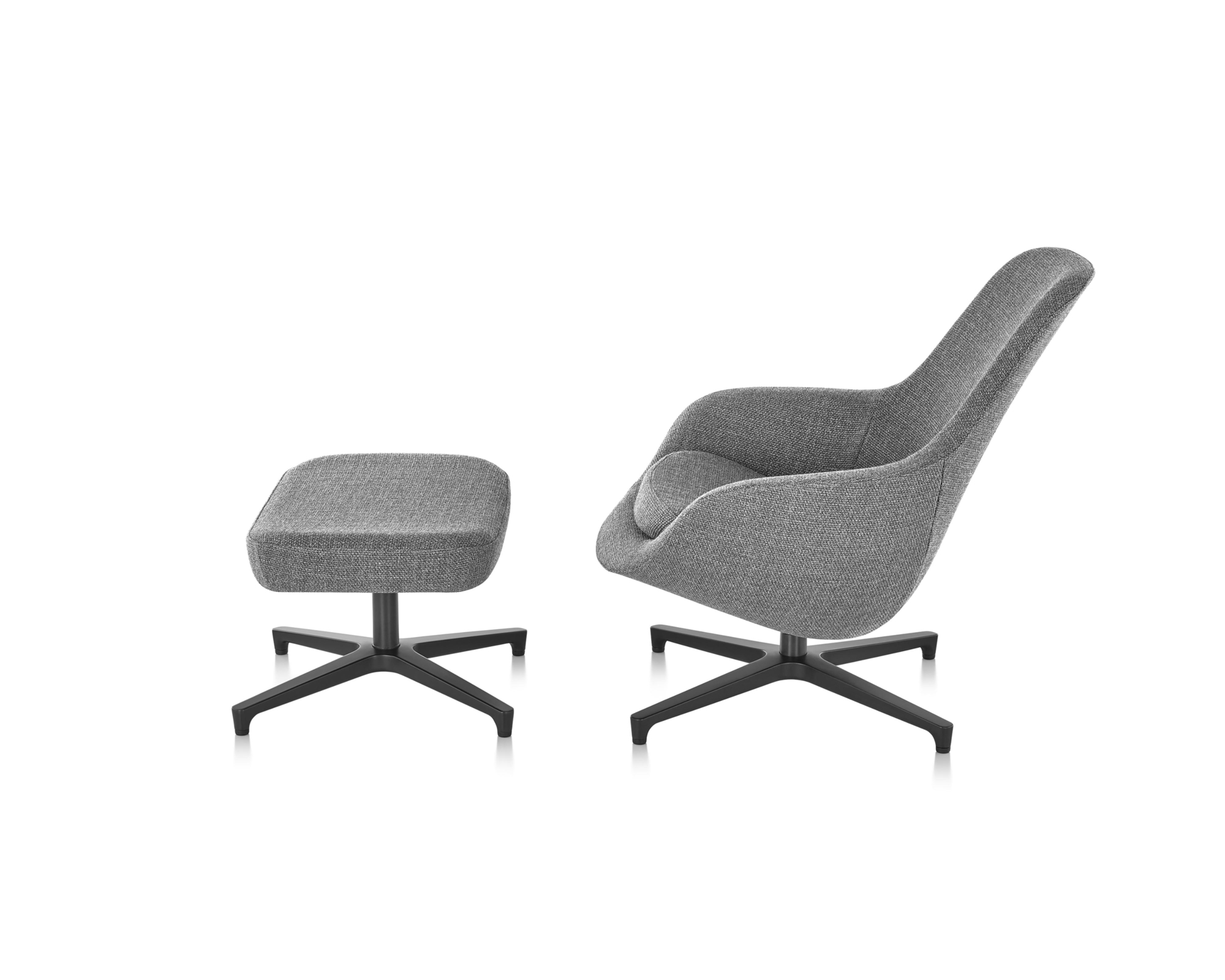 Saiba® Lounge Chair and Ottoman - Naoto Fukasawa Design